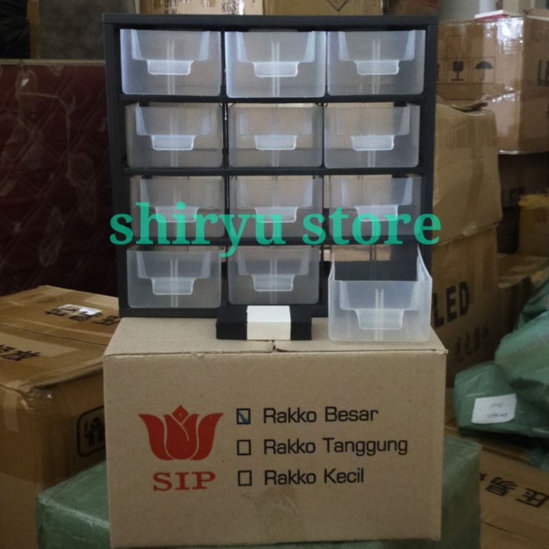 Jual Rakko Besar Rak Plastik Komponen Lemari Spare Part 12 Laci ...