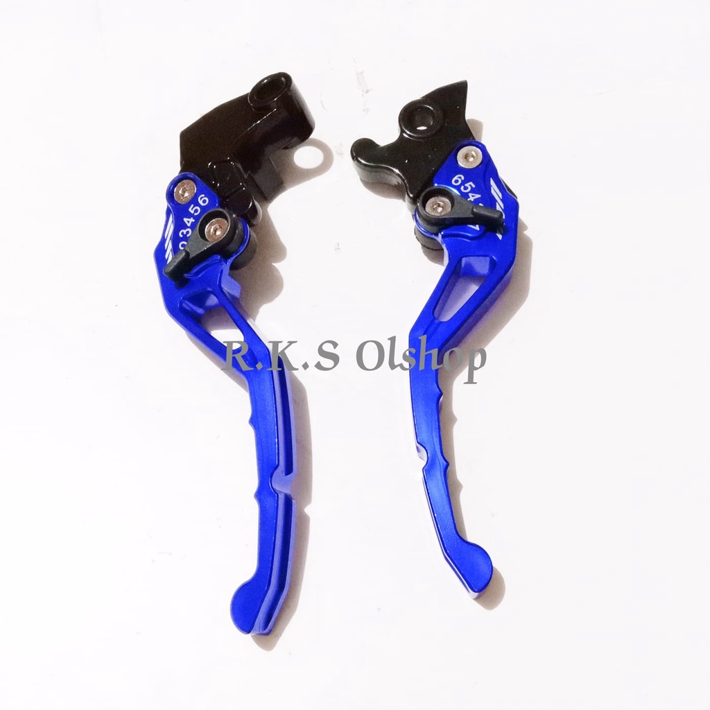 Jual Handle Rem Set Handle Kopling Model Jarum warna biru Vixion, R15 v3, Scorpio | Shopee Indonesia