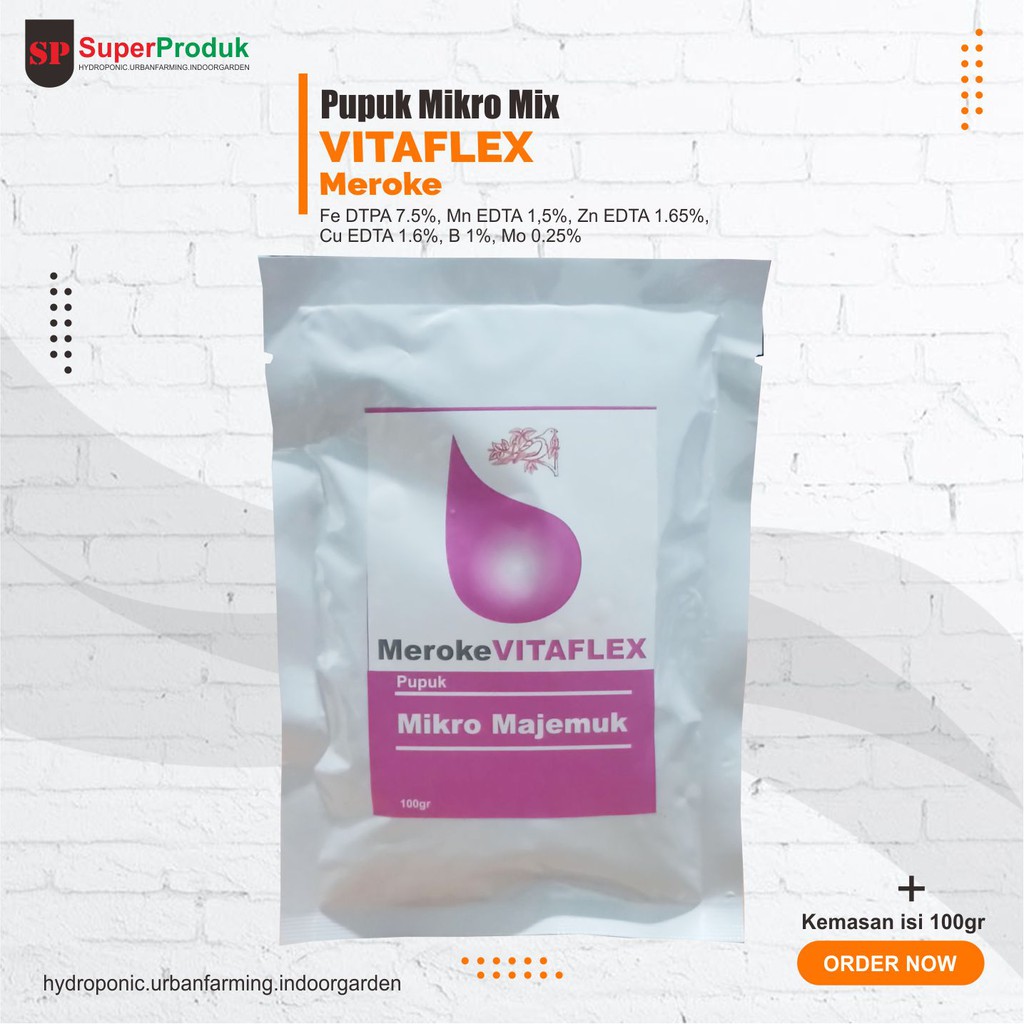 Jual PUPUK MEROKE VITAFLEX KEMASAN 100gr ECER-Toko Hidroponik ...