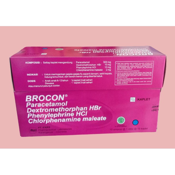 Jual BROCON TABLET PER BOX ISI 10 STRIP | Shopee Indonesia