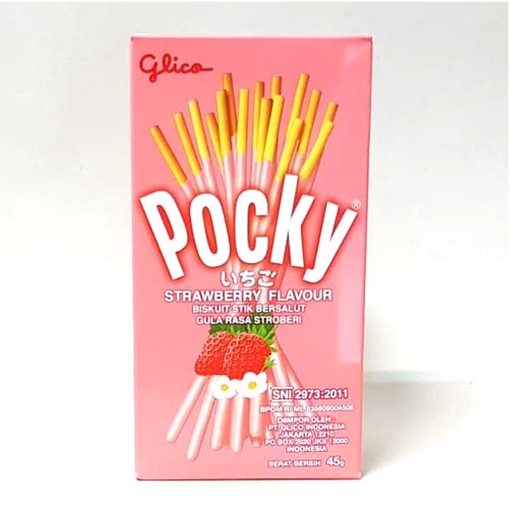 Jual Glico Pocky Strawberry 45 gram | Shopee Indonesia