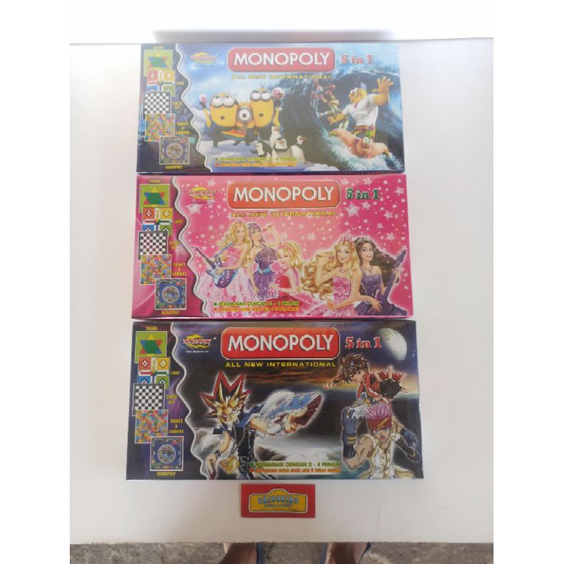 Jual MONOPOLY 5in1 / Mainan Anak Monopoly set lengkap | Shopee Indonesia