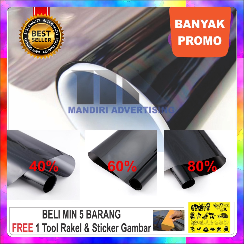 Jual KACA FILM RIBEN / KACA FILM TOLAK PANAS / KACA FILM MOBIL / KACA ...