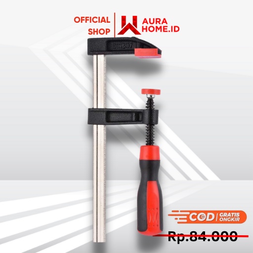 Jual Penjepit Kayu F Clamp Handle-C Woodworking Clamp / Alat Klem Clem ...