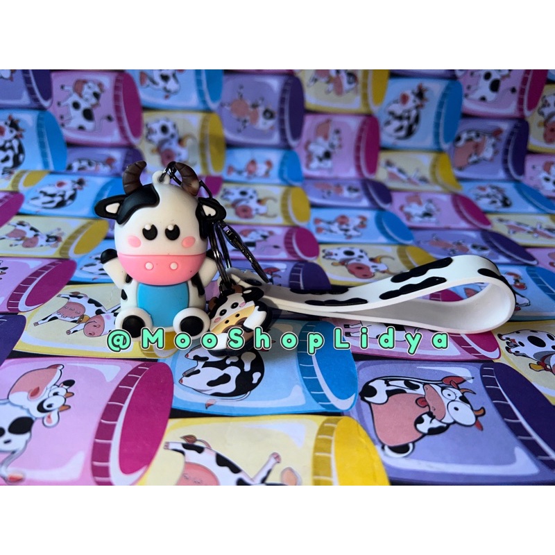 Jual gantungan kunci kartun sapi | Shopee Indonesia
