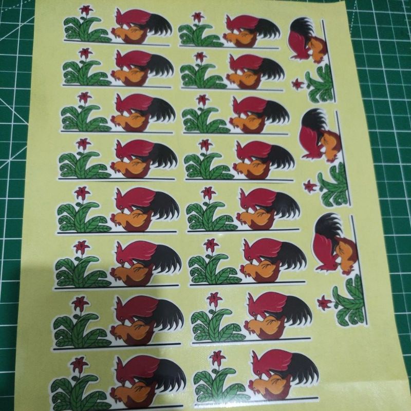Jual STICKER AYAM JAGO AYAM PRINCUTT 1 pasang stiker ayam stiker ...