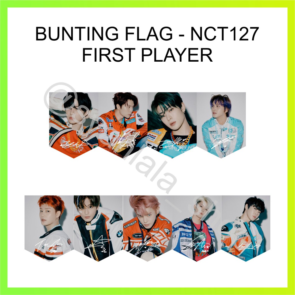 Jual BUNTING FLAG NCT 127 DENGAN TANDA TANGAN | Shopee Indonesia