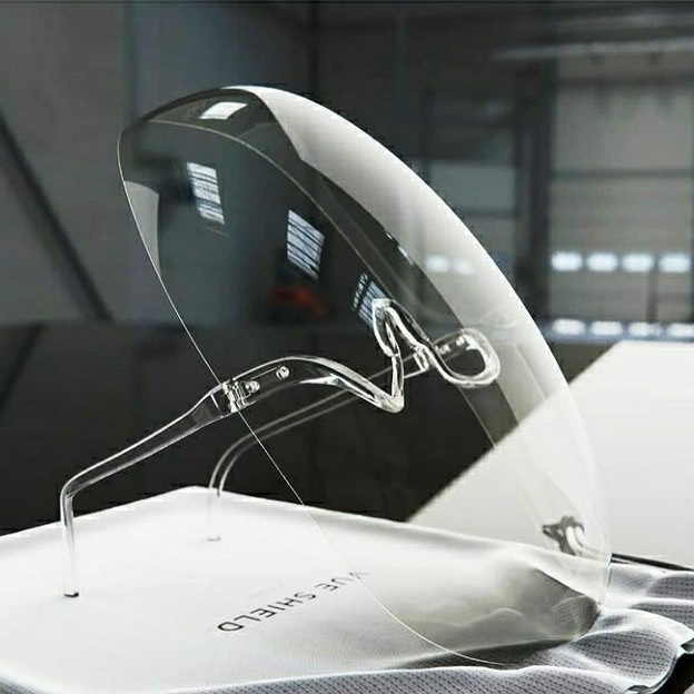 Jual Clear Glass Face Shield Vue Shield by Joe Daucet 100% Original USA ...