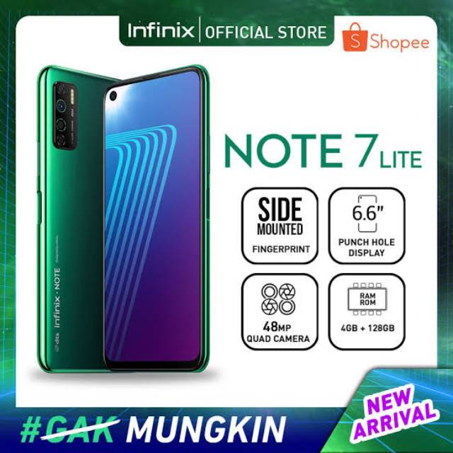 Jual (segel) Infinix Note 7 6/128GB (garansi resmi) | Shopee Indonesia