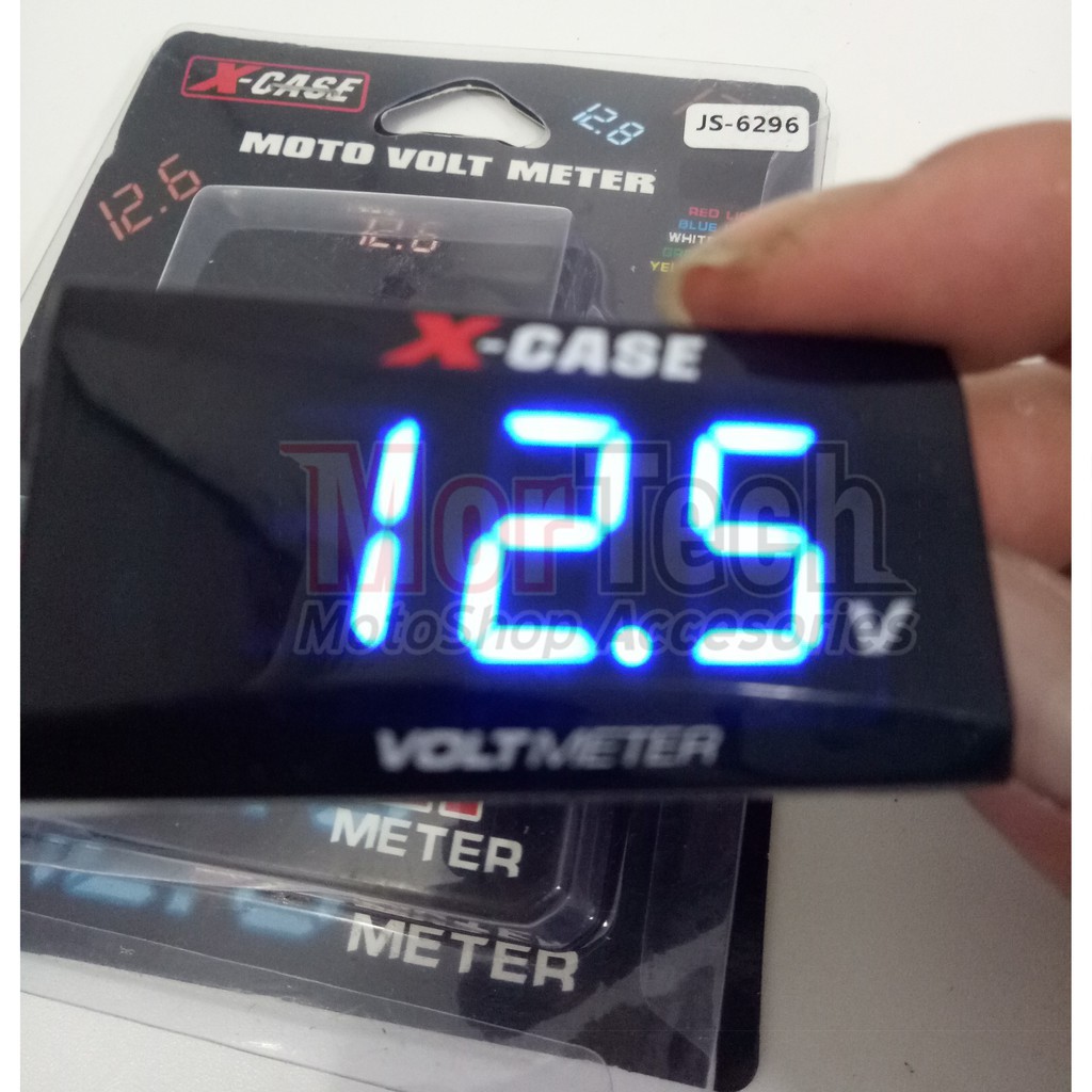 Jual Voltmeter Aki model Rizoma Koso X case Nine Luminos Volt meter LED ...