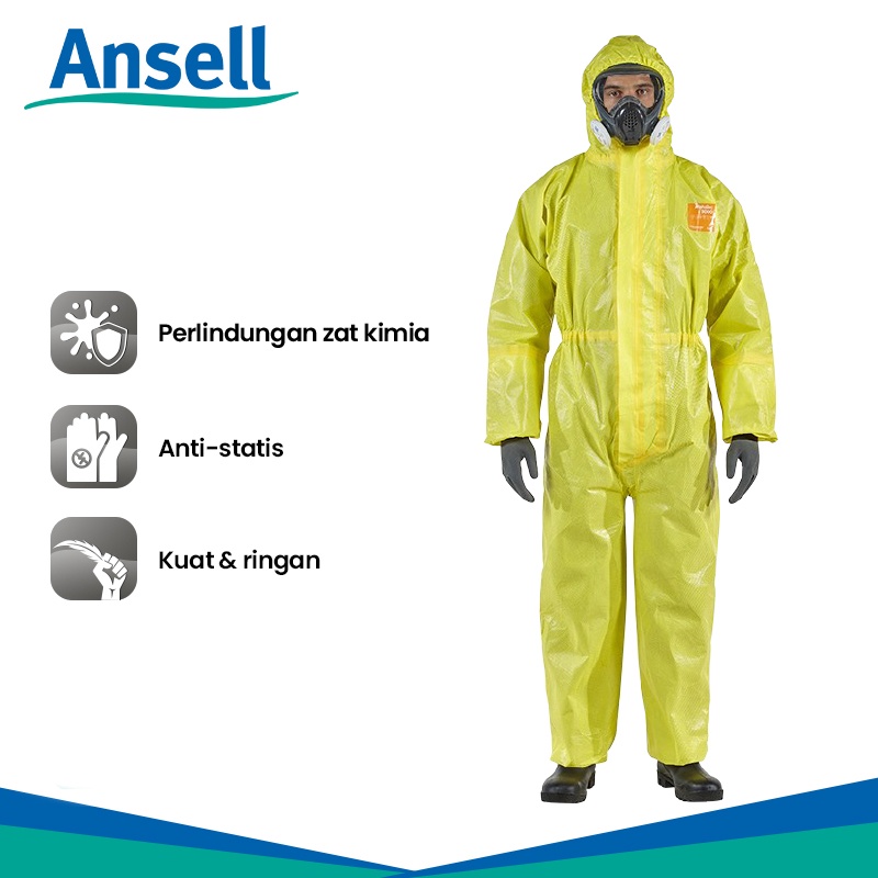Jual ANSELL Alphatec 3000-Ye Baju APD Hazmat Suite APD Cvrl Hood 111 ...