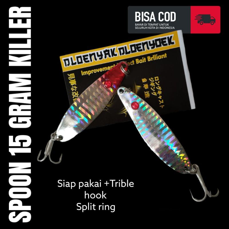 Jual SPOON KILLER 15 GRAM UMPAN PANCING LENGKAP P104 | Shopee Indonesia