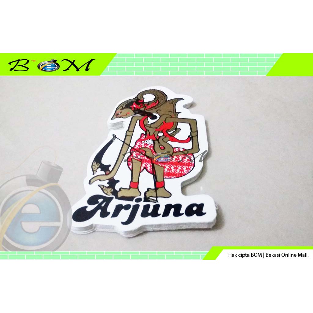 Jual sticker stiker gambar karakter wayang kulit kecil arjuna | Shopee ...