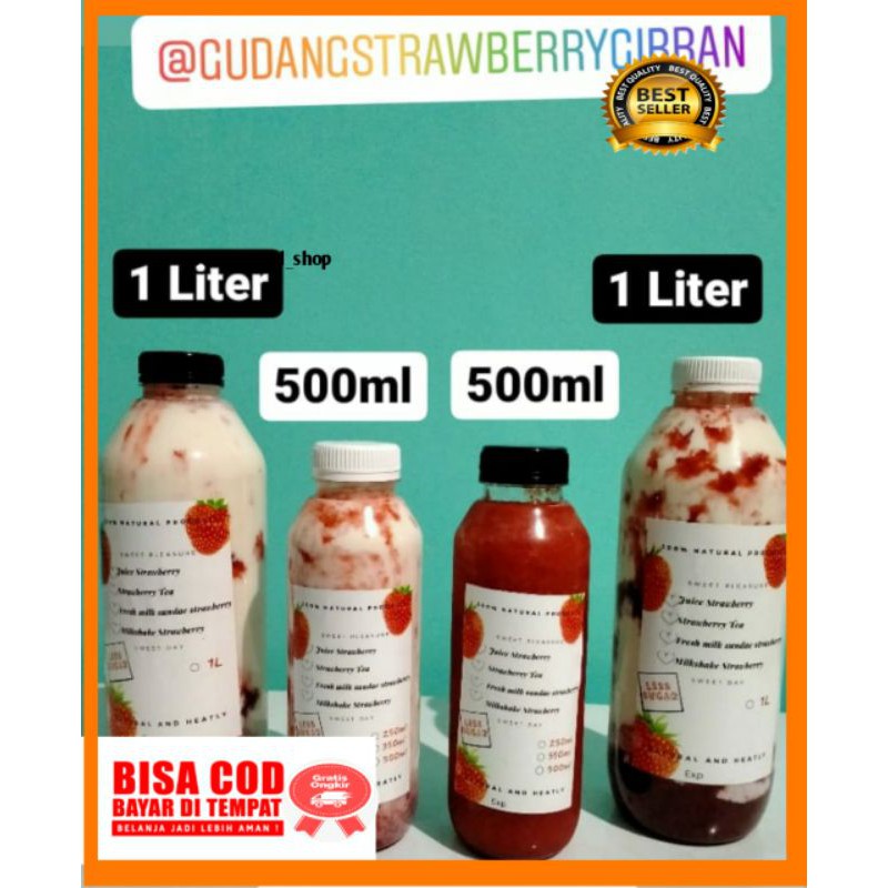 Jual Minuman Strawberry Sundae freshmilk minuman stroberi strawberry ...