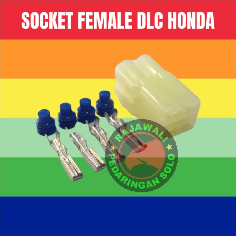 Jual SOKET DLC FEMALE 4 PIN MOTOR HONDA SOKET OTOMOTIF | Shopee Indonesia