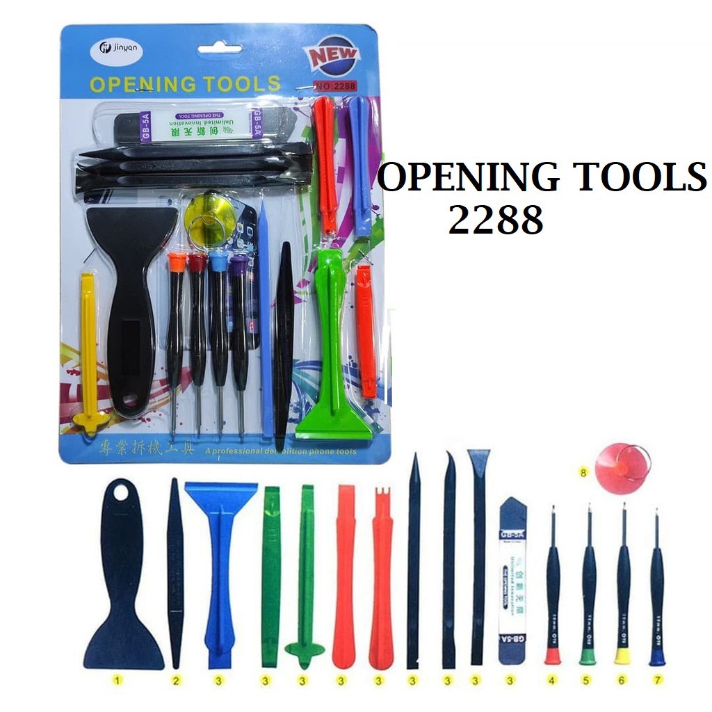 Jual Obeng Set Alat Pembuka Casing Semua Merek Handphone Opening Tools ...
