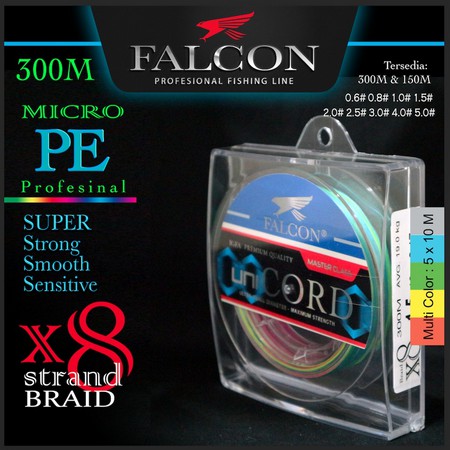 Jual Senar PE FALCON Uni Cord X8 -300 meter | Shopee Indonesia