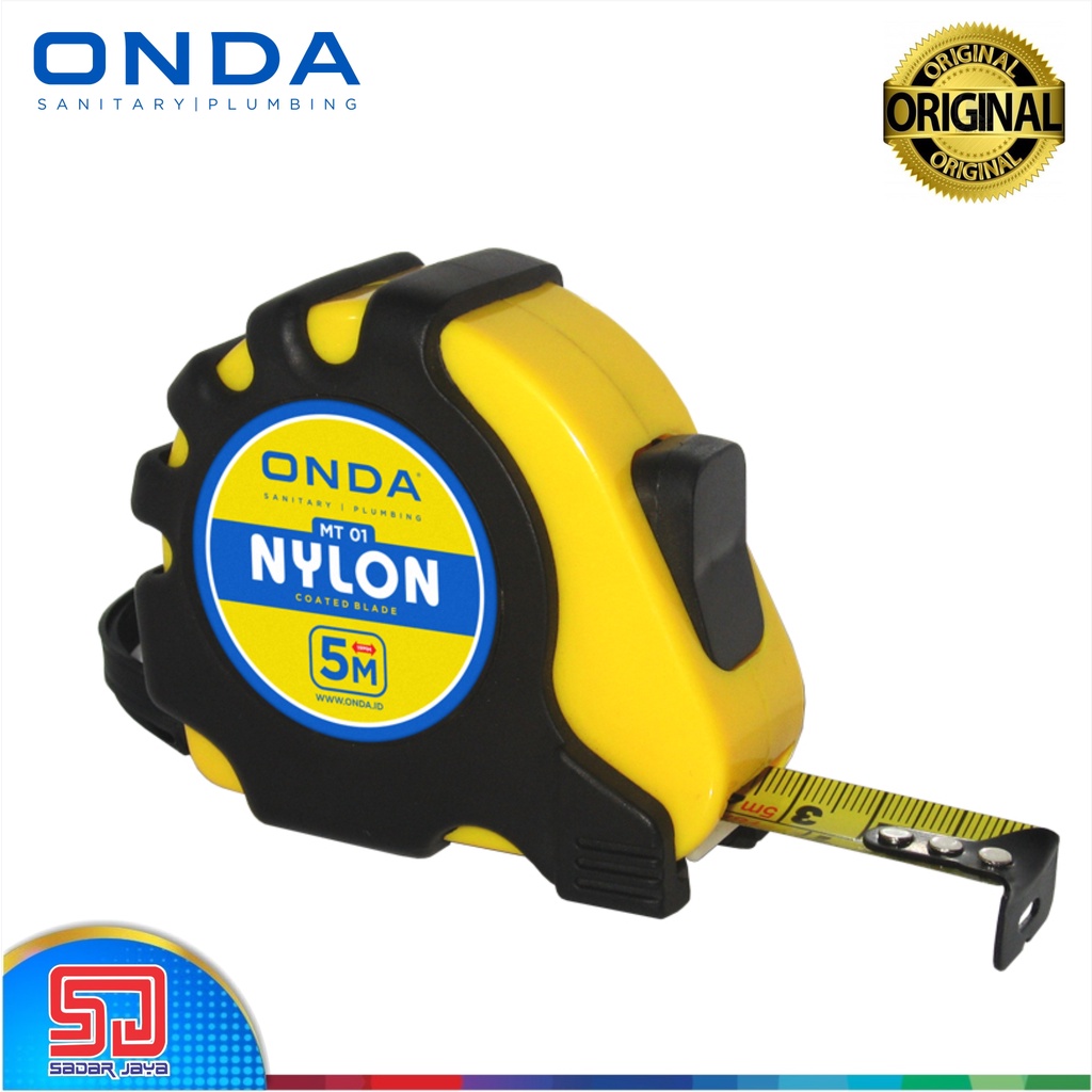 Jual ONDA MT 01 Measuring Tape Meteran 5 Meter Alat Ukur 5m | Shopee ...