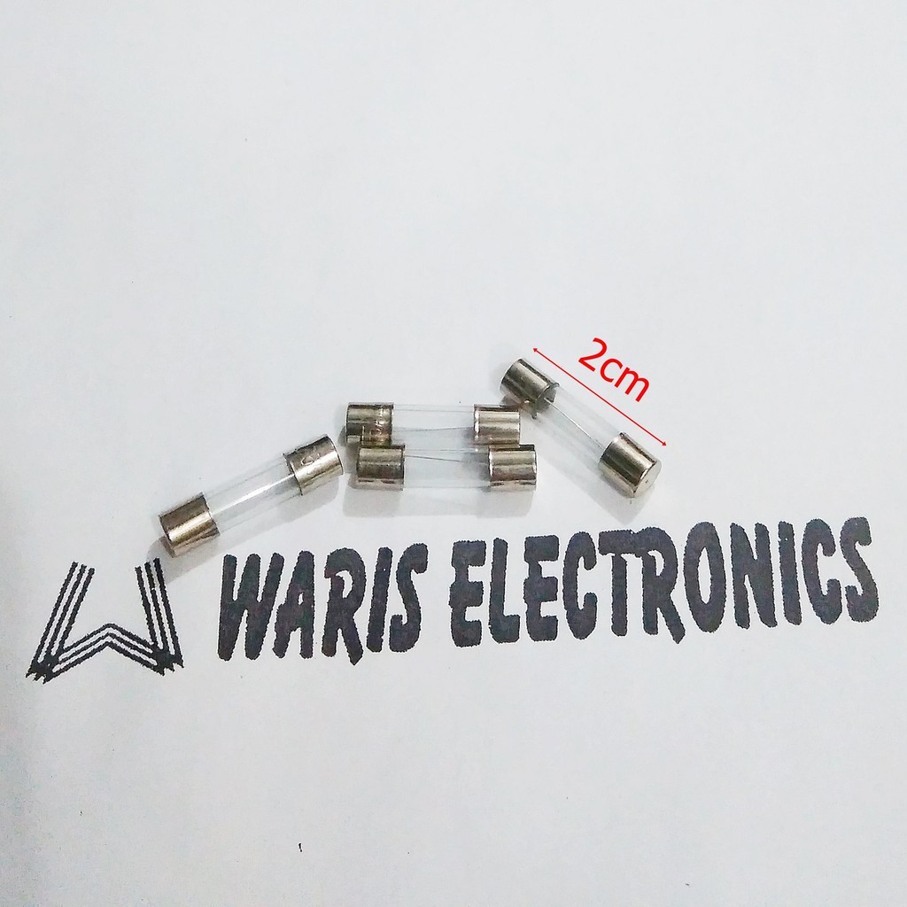 Jual fuse tabung sekering sekring 2cm segala ukuran Ampere | Shopee ...
