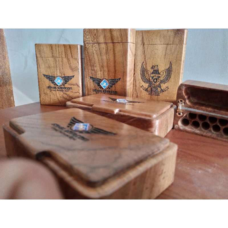 Jual kotak lintingan/wadak rokok jati custom | Shopee Indonesia