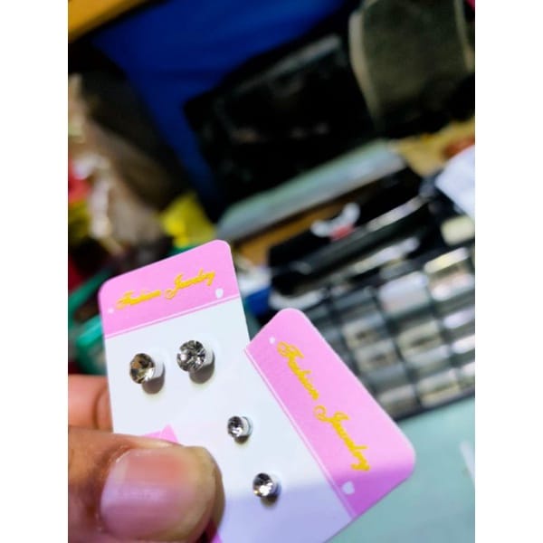 Jual anting magnet berlian putih / anting pria magnet tanpa lobang ...