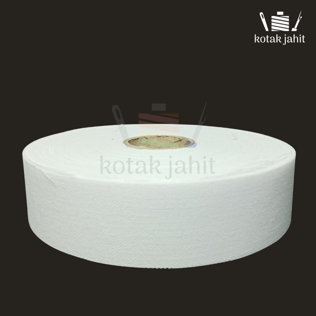 Jual kain keras dengan lem untuk lapisan ban pinggang rok celana kemeja per roll isi 30 yard 27 ...