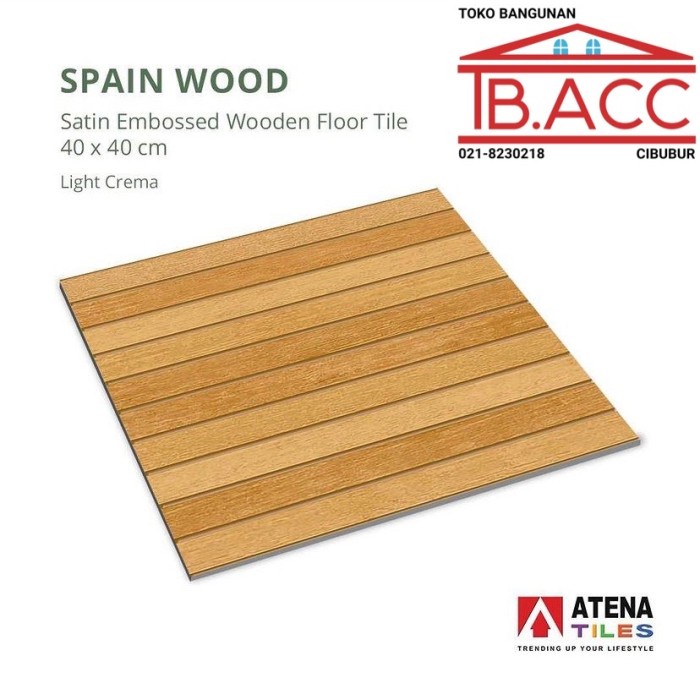 Jual Keramik Kayu 40x40 Atena Tiles Spain Wood Light Crema | Shopee ...