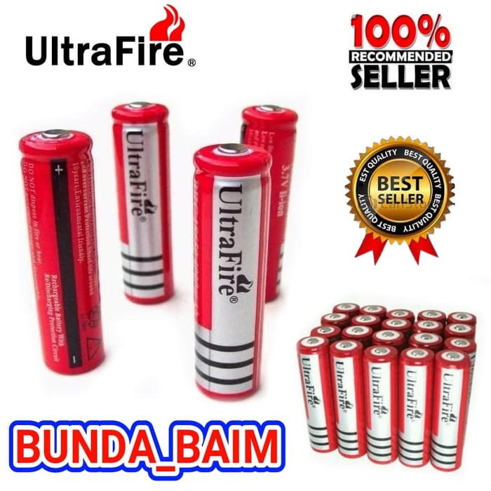 Jual Jual BATTERY ULTRAFIRE B18650 / BATRE ULTRA FIRE BATTERAI SENTER ...