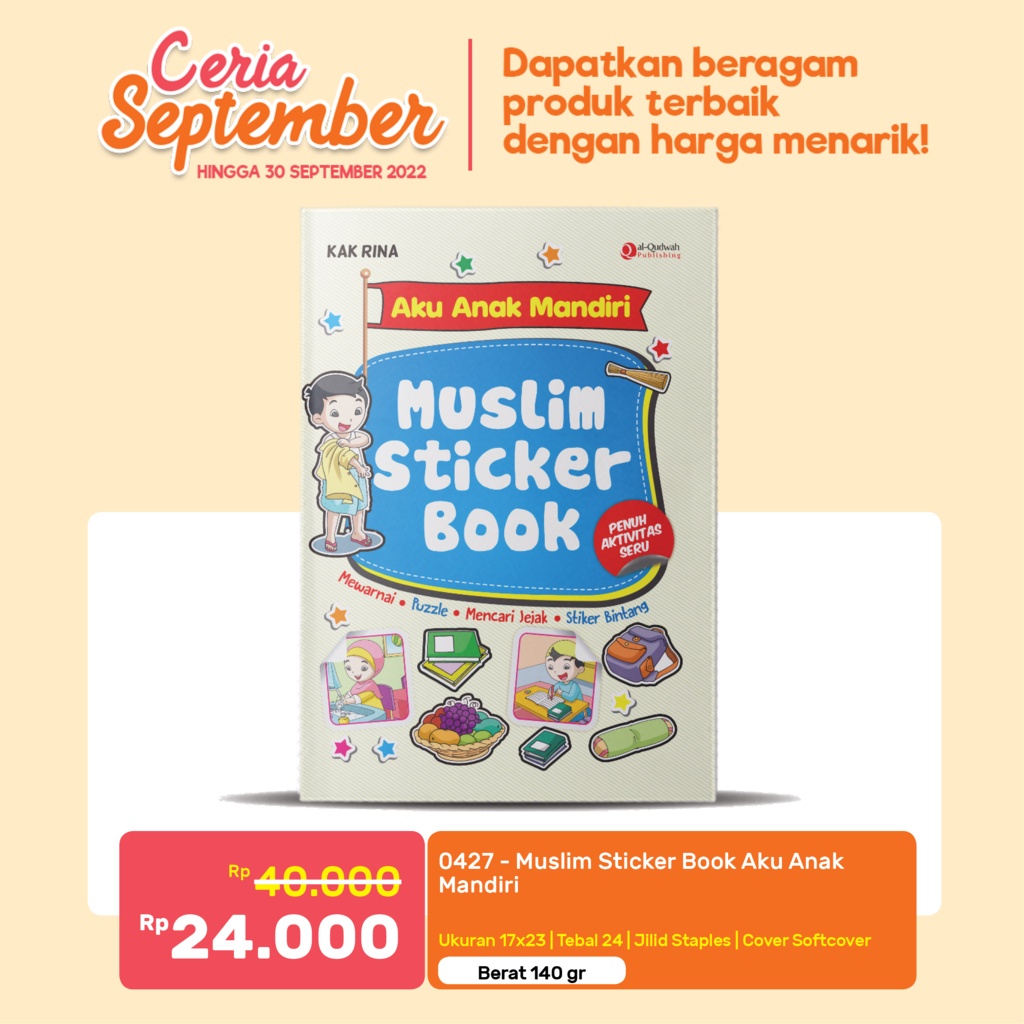 Jual Bluescorner Books - ZiyadBooks - Muslim Sticker Book Aku Anak ...