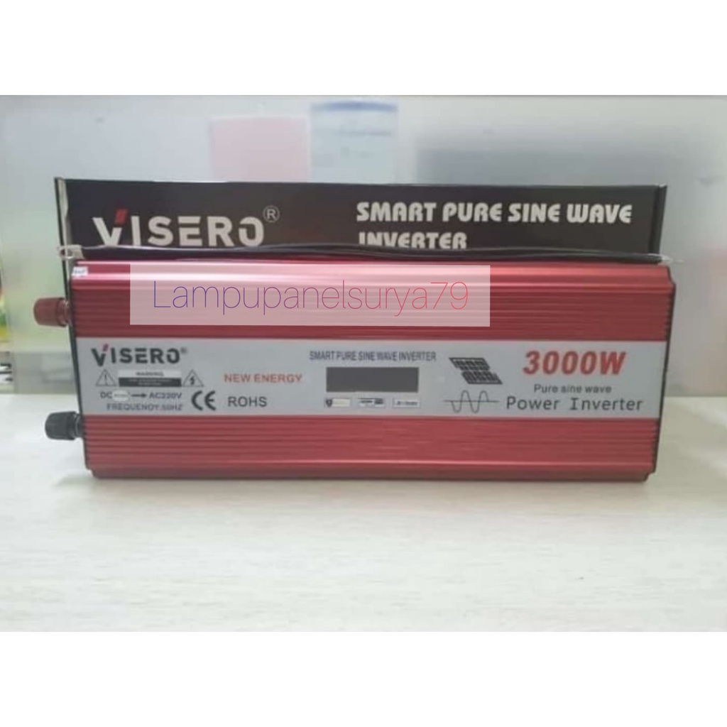 Jual Inverter Pure Sine Wave VISERO VIO-3000W DC 24V to AC 220V Sinus Murni 3000 Watt Sinus ...
