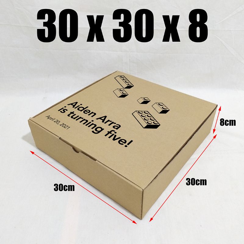 Jual CUSTOM SABLON LUSINAN BOX KARDUS 30x30x8CM (BOX + SABLON) | Shopee ...