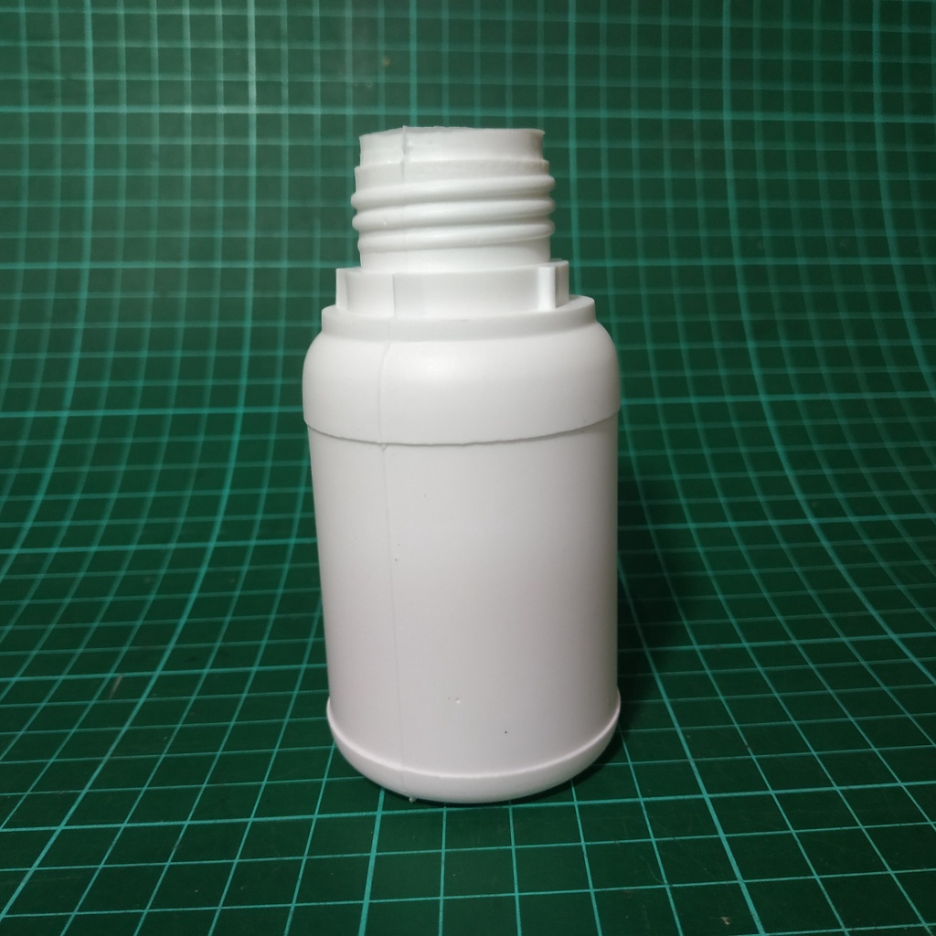 Jual Harga Grosir _ Botol LABOR 100 ml agro Pert 100ml Plastik HDPE kimia pupuk Bulet cc putih ...