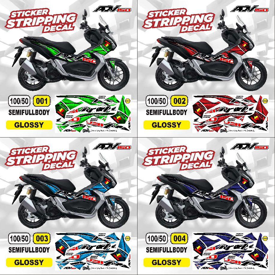 Jual Striping Sticker Decal Motor Honda ADV 150 Variasi AR-03 Glossy ...