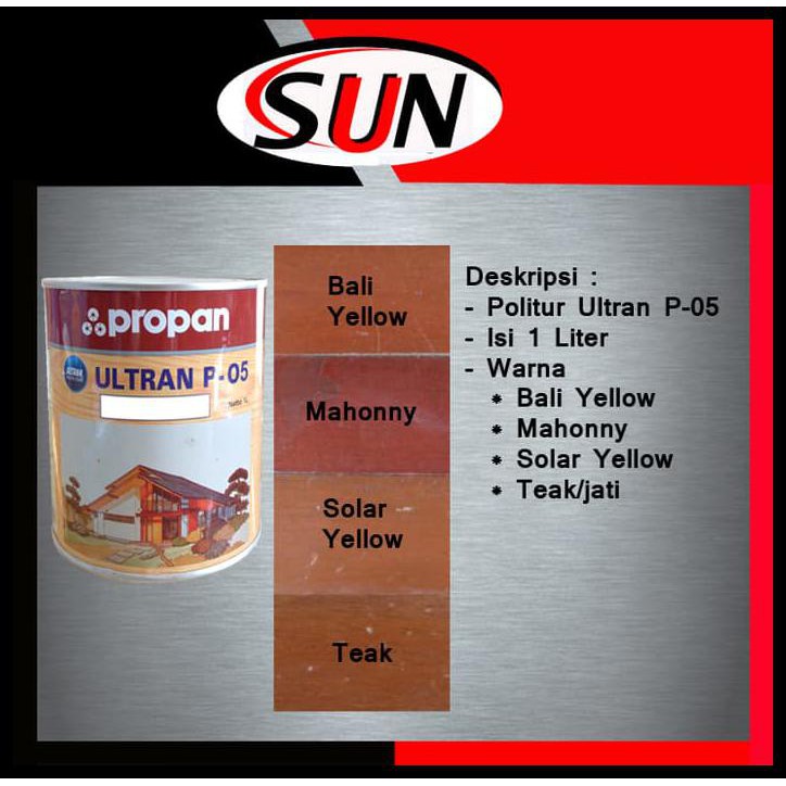 Jual Cat Kayu Politur Plitur Ultran P - 05 Propan | Shopee Indonesia