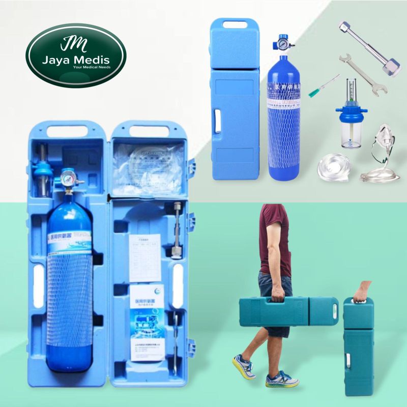 Jual Tabung Oxygen Portable Full Set - 4 Liter | Shopee Indonesia