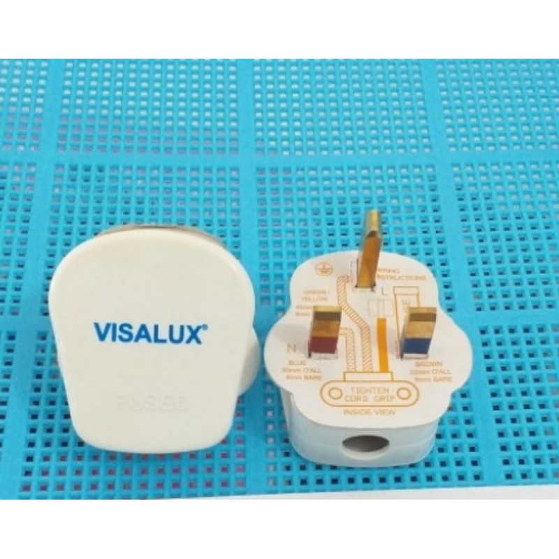 Jual steker visalux colokan kaki tiga | Shopee Indonesia