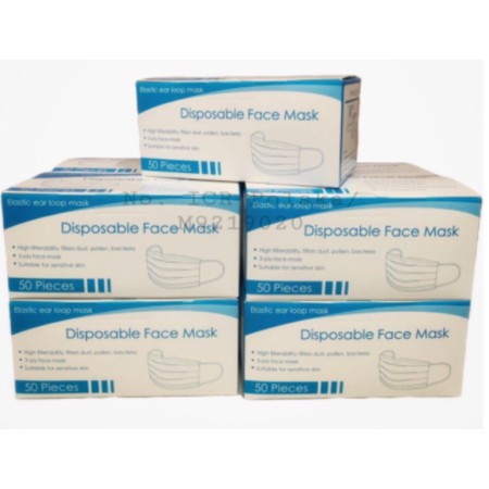Jual Masker 3 Ply Disposeble ( 50 pcs ) | Shopee Indonesia