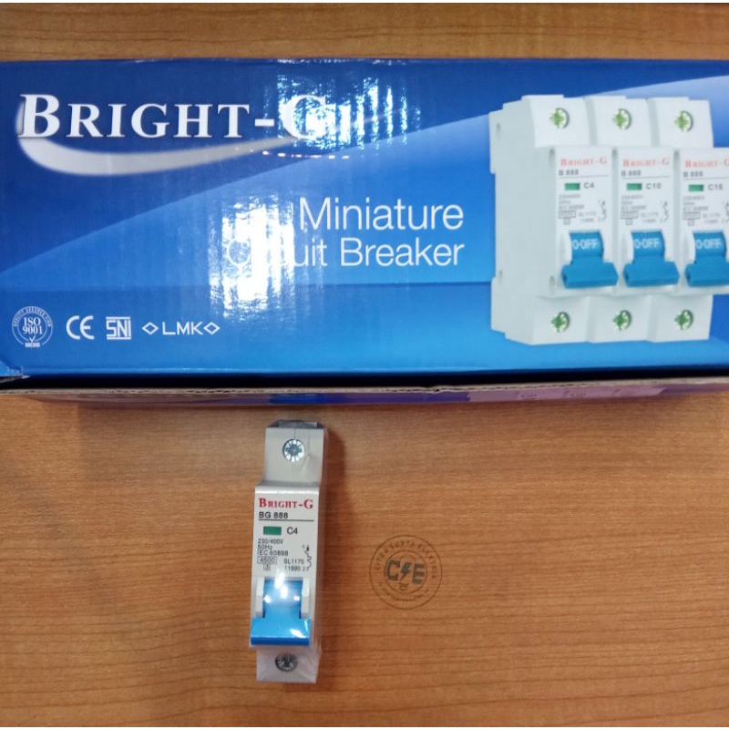Jual MCB 1P 4Amper Biru BG -888 Bright G | Shopee Indonesia