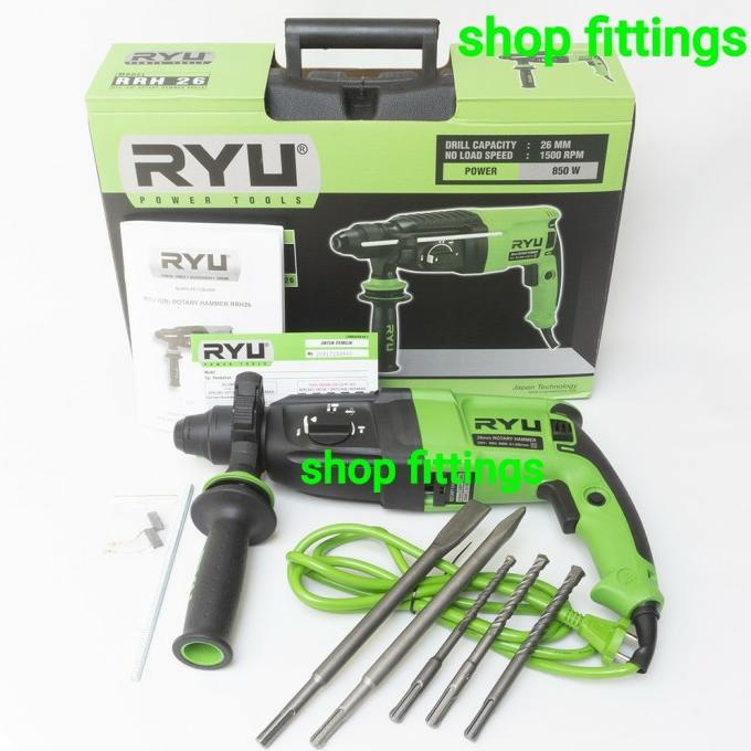 Jual Ryu Rrh 26 Mesin Bor Beton Bobok Sds Plus Rotary Hammer Rrh26 Tekiro | Shopee Indonesia