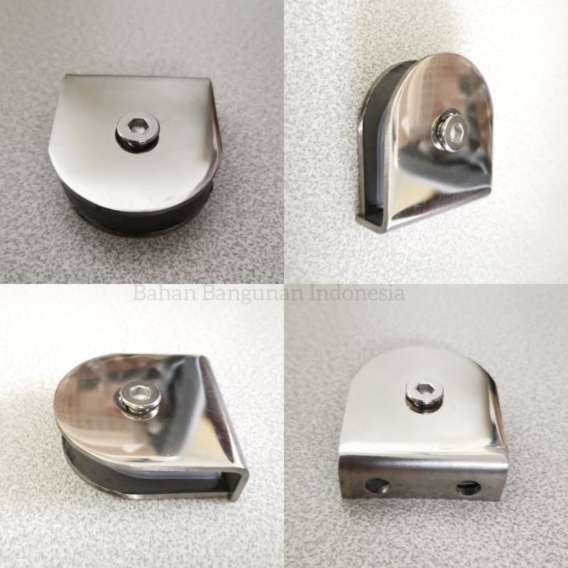 Jual Glass Clip Bulat Penjepit Kaca Stainless untuk Railing Tangga ...