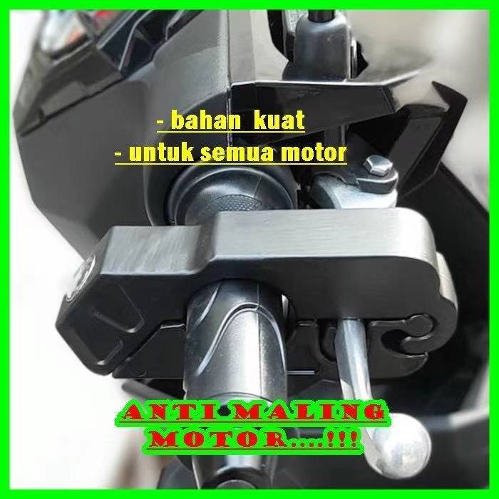 Jual BONUS GEMBOK CAKRAM GEMBOK MOTOR ANTI MALING KUNCI STANG SUPER ...