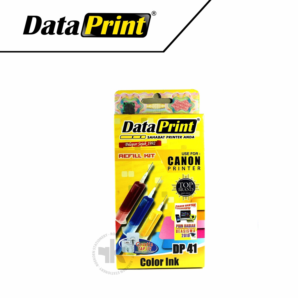 Jual DataPrint Tinta Suntik Refill Printer Canon - Colour (DP 41) @10ml ...