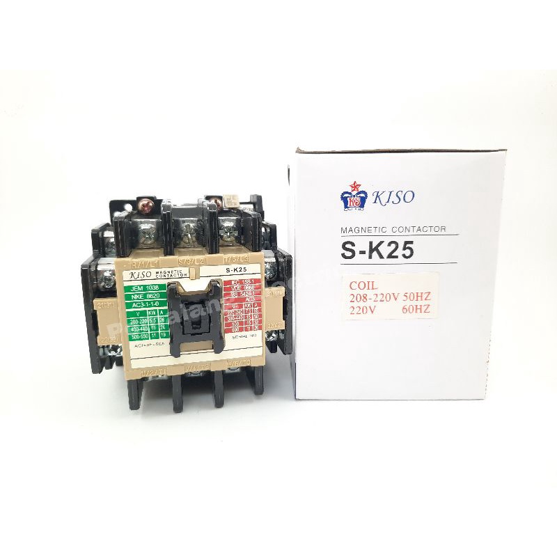 Jual Kontaktor/ Magnetic contactor 3P Kiso SK25 | Shopee Indonesia