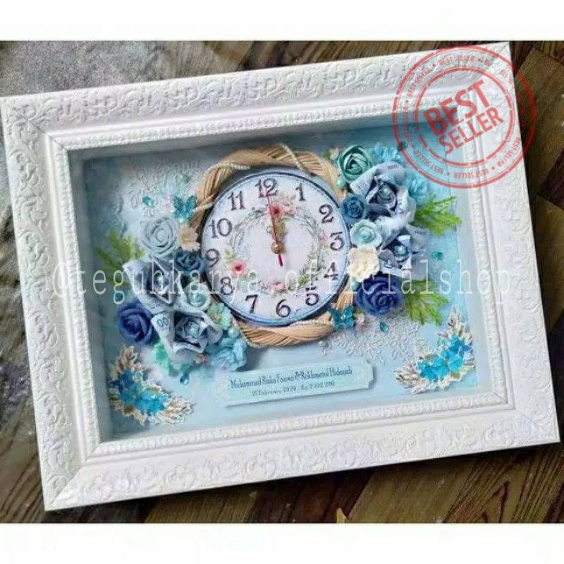 Jual MAHAR JAM DINDING COSTUM || MAHAR SESERAHAN PERNIKAHAN || FRAME ...