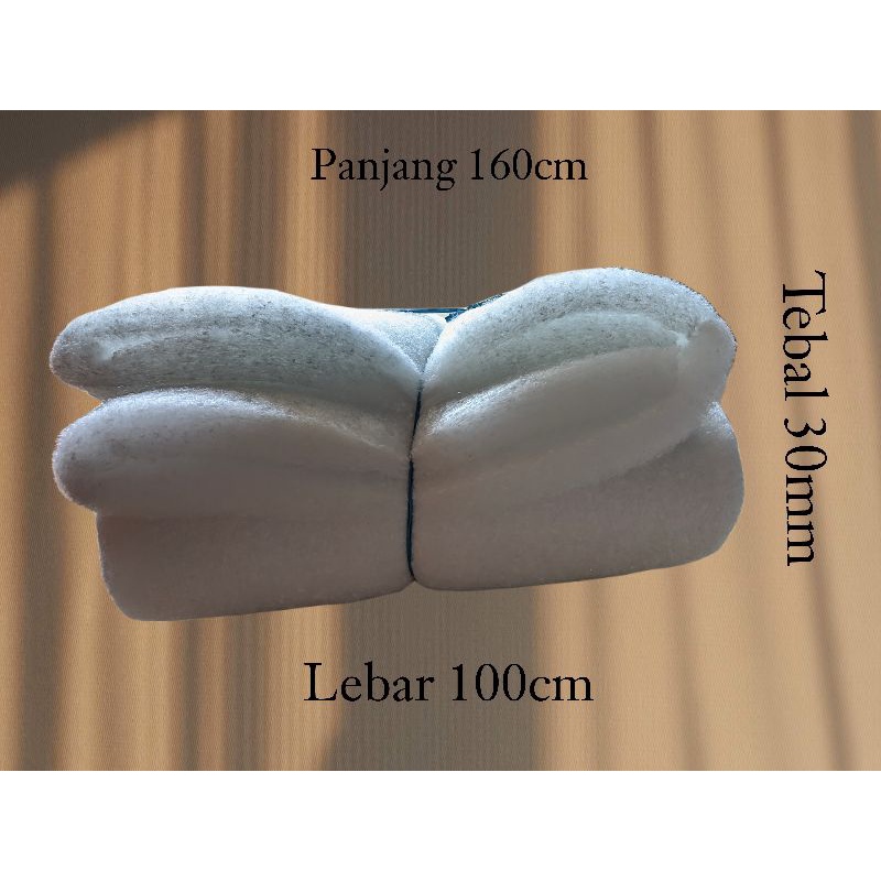 Jual Dakron Lembaran uk 160x100x3 grade A putih polos | Shopee Indonesia