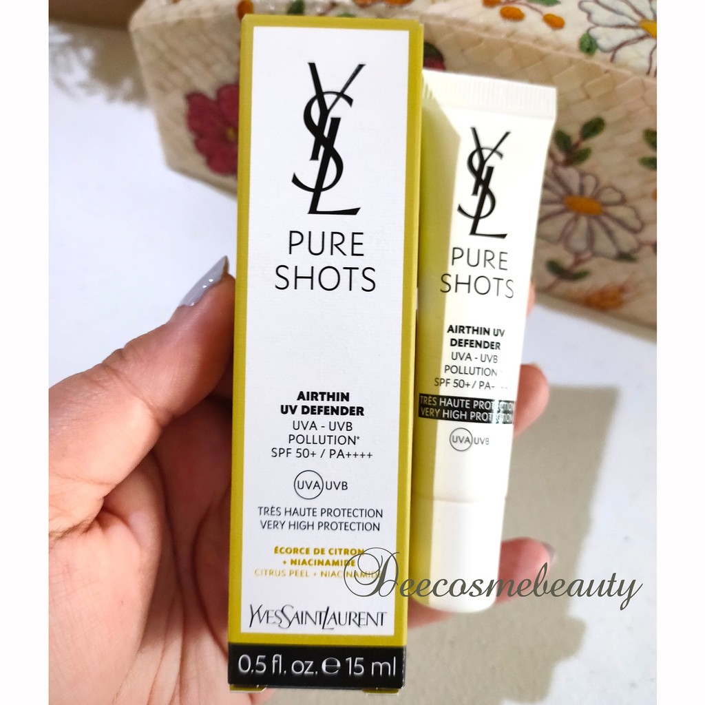 Jual YSL Pure Shots Airythin UV Defender SPF50+/PA+++ / Sunscreen ...