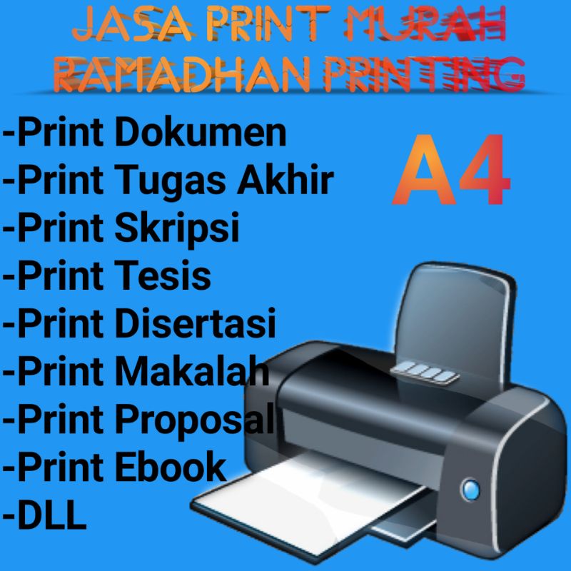 Jual JASA PRINT / CETAK DOKUMEN MURAH A4 | Shopee Indonesia