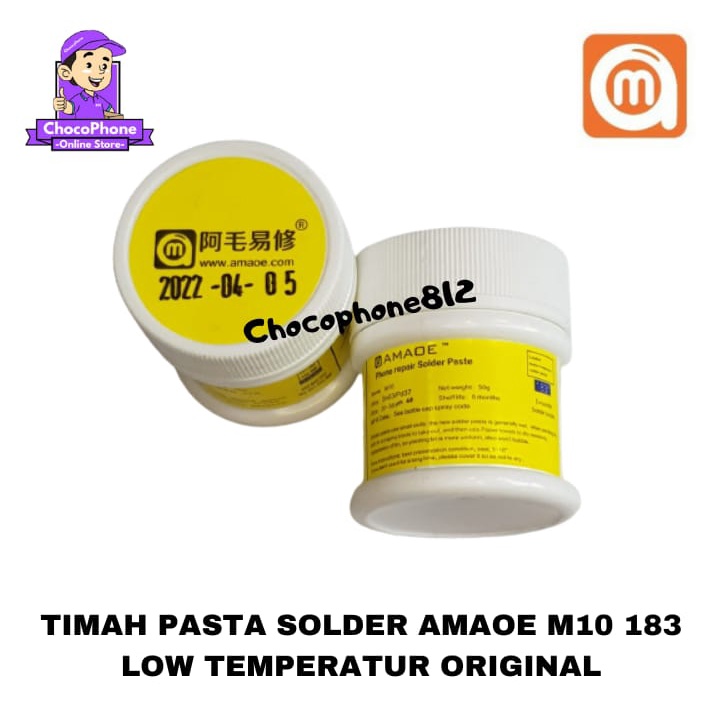 Jual Timah Pasta Low Temp M10 Amaoe Pasta Solder 183 Original | Shopee ...