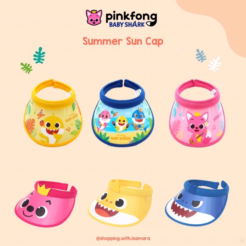 Jual Pinkfong Baby Shark Sun Cap/ Hat / Topi | Shopee Indonesia