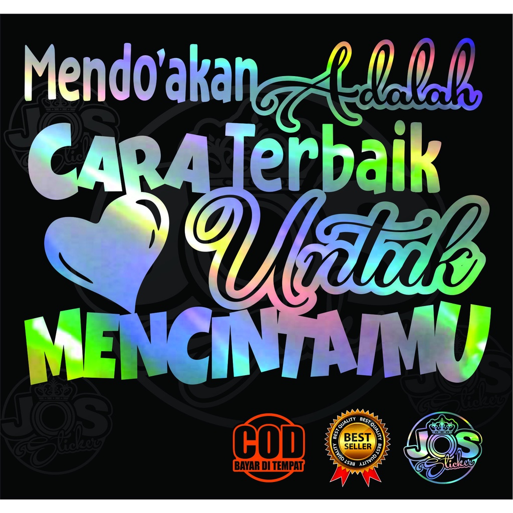 Jual CUTTING sticker kata-kata kaca/body semua mobil termurah | Shopee ...